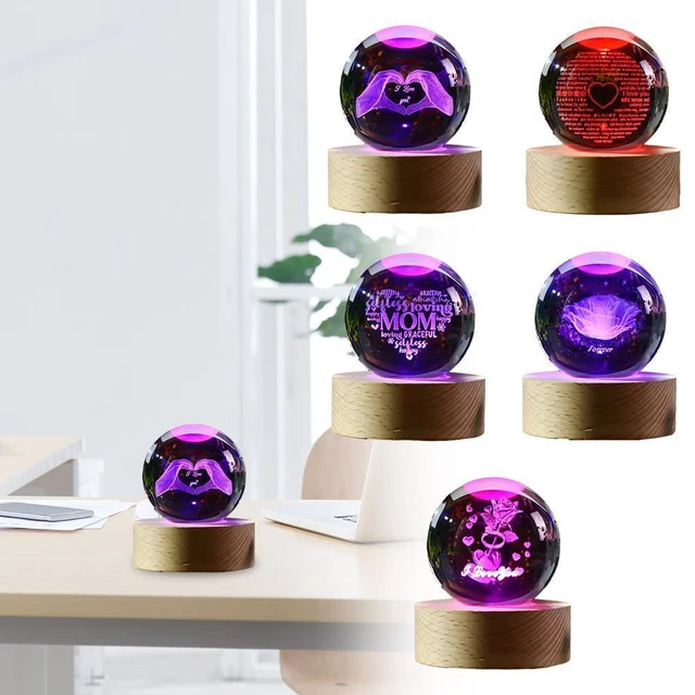 3d Crystal Ball Lamp Ts Cute Ts Girl Night Multicolor Birthday