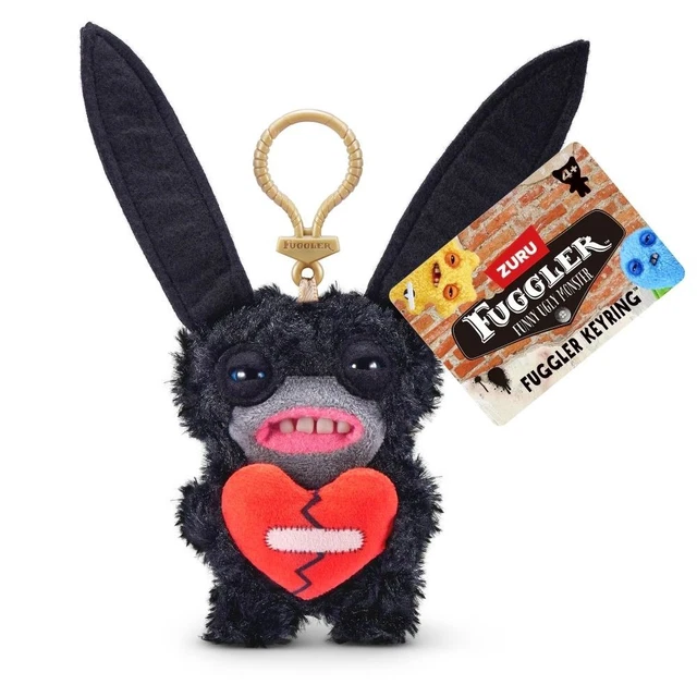 FUGGLER KEYRING RABID Rabbit Heart Plush £8.00 - PicClick UK