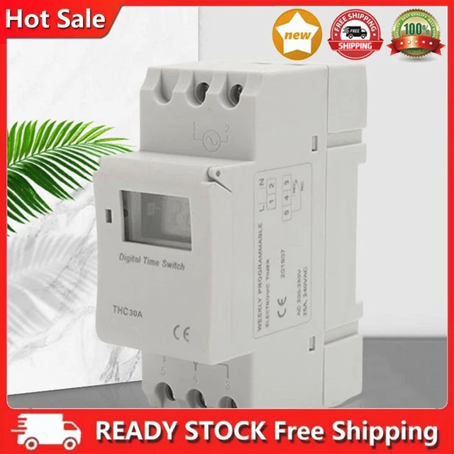 DIGITAL WEEKLY TIMER Switch Relay Control 220V 110V 12V 24V LCD Display ...