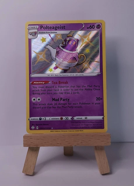 POKÉMON TCG: POLTEAGEIST-SHINY Holo Rare-SV053/SV122-Shining Fates ...