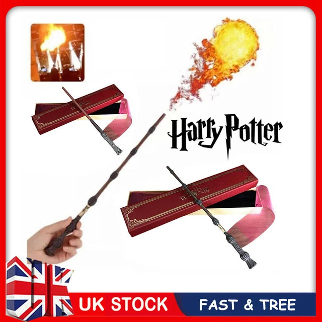 HARRY POTTER HERMION Dumbledore Wand Real Flame Shooting Wand Real Fire ...
