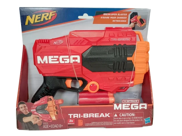 HASBRO NERF N-STRIKE Mega Tri-Break pistola blaster giocattolo mega freccette *NUOVO* EUR 8,13 ...