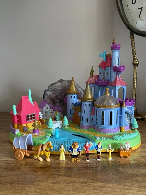 RARE BLUEBIRD DISNEY Polly Pocket 1997 Beauty & the Beast Magnetic ...