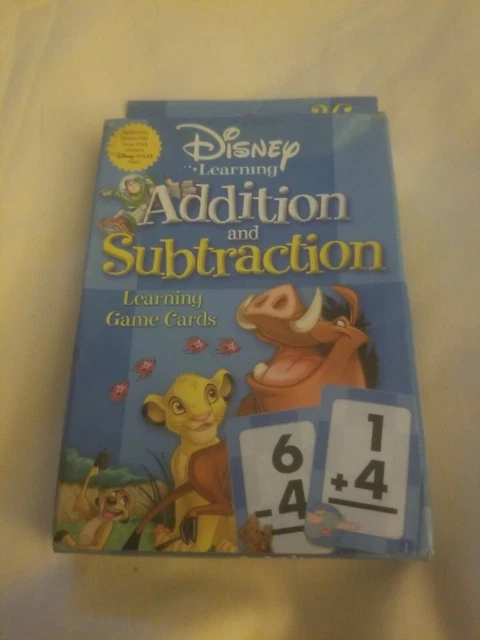 DISNEY PIXAR LEARNING Addition and Subtraction Learning Game Cards ...