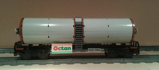 LEGO® CITY EISENBAHN Tankwaggon XXL grau-braun MOC bricktrain 10016 EUR ...