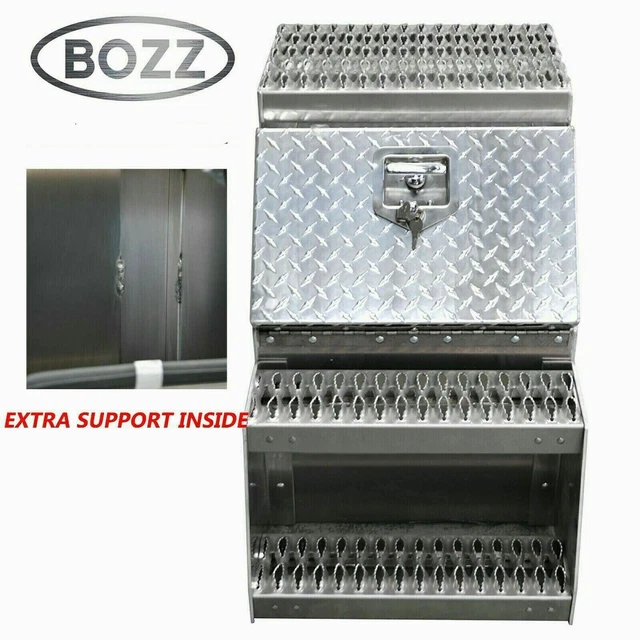 ALUMINUM TOOLBOX SADDLE Box/Tool box Semi Truck Storage Kenworth ...