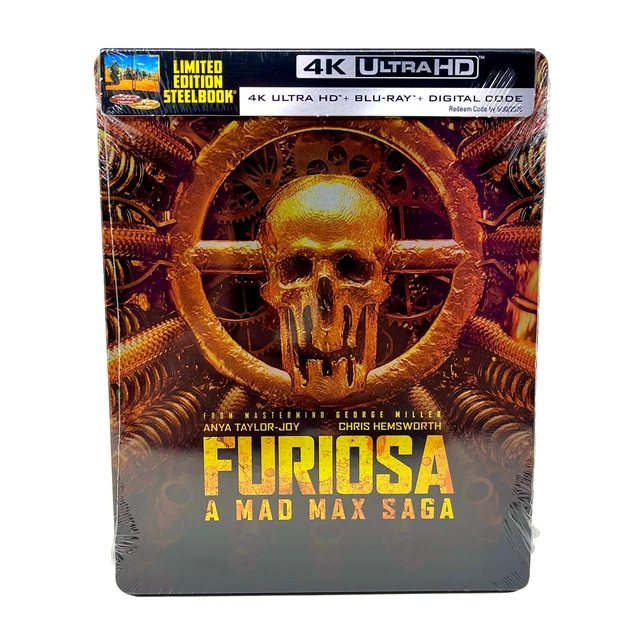 FURIOSA MAD MAX 4K UHD + Blu-ray Digital Steelbook Dolby Atmos Vision ...