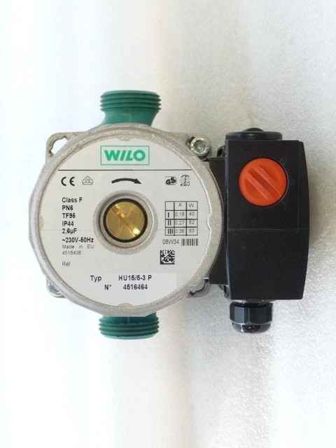 WILO HU 15 / 5 - 3 P Heizungspumpe 130 mm 451646 Umwälzpumpe 230 Volt ...