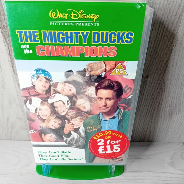 THE MIGHTY DUCKS Are The Champions Vhs -Rare Retro Video Tape Movie £13 ...