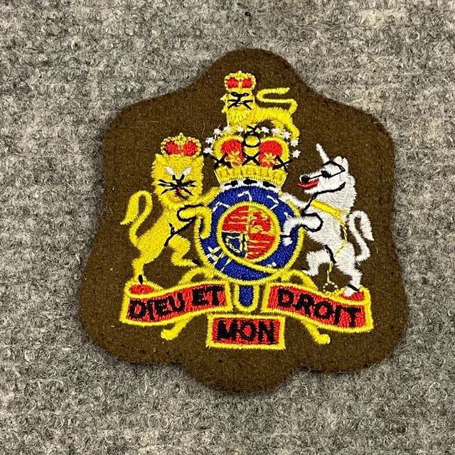 BRITISH ARMY SURPLUS Issue Sleeve Patch Warrant Officer Class 1 WO1 FAD ...