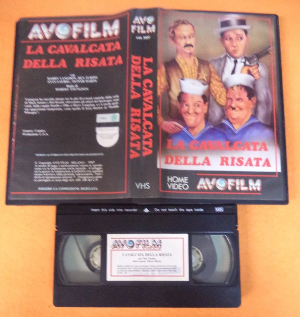 VHS FILM LA CAVALCATA DELLA RISATA 1987 Stanlio & Ollio AVO FILM (F203 ...