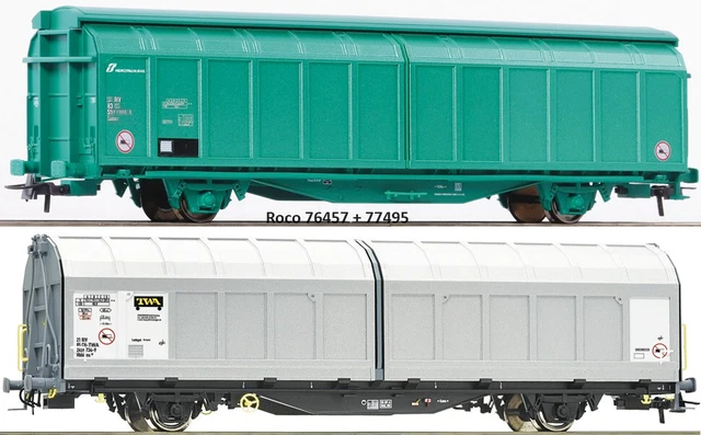 ROCO 76457+77495 FS+SBB 2 Schiebewandwagen Ep 6 Auf Wunsch Märklin ...