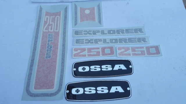OSSA EXPLORER DECALS Kit New Ossa Explorer 250 Complete $268.18 ...