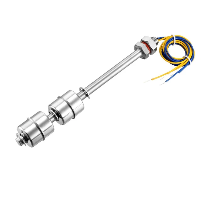 STAINLESS STEEL DOUBLE Ball Liquid Water Level Sensor Vertical Float ...
