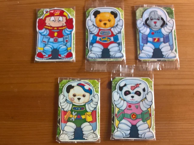 KELLOGGS CEREAL TRADE cards: Space finger puppets set sealed Captain ...