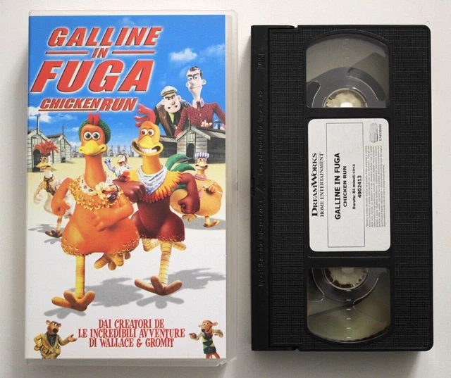 MOVIEFAIR GALLINE IN FUGA (2000),VHS DREAMWORKS,ANIMAZIONE,NICK PARK ...