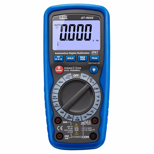CEM AT-9955 AUTOMOTIVE Digital Multimeter with Infrared Temperature ...
