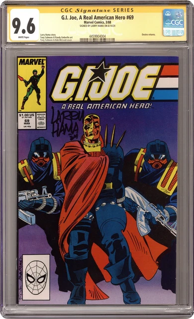 GI JOE UN Vrai Héros Américain #69 CGC 9.6 SS Hama 1988 4459904004 EUR 110,88 - PicClick FR