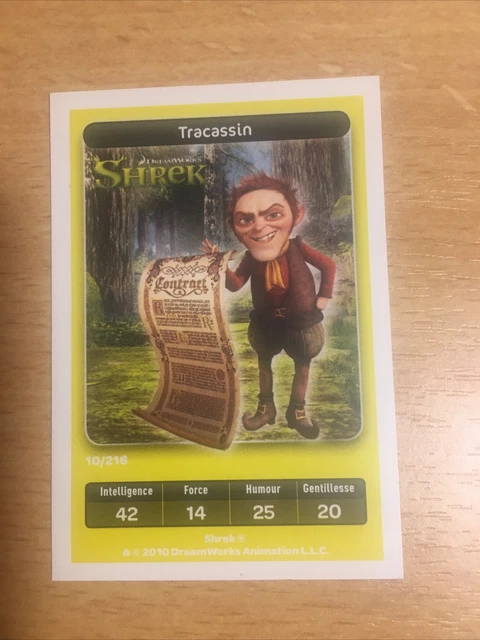 CARTE CARREFOUR DREAMWORKS n° 10 shrek tracassin EUR 2,00 - PicClick FR