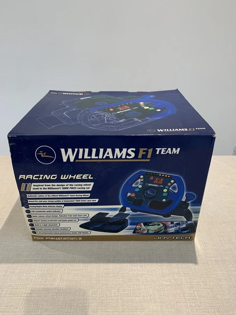 JOYTECH PS2 WILLIAMS F1 Team Gaming Racing Wheel JS-502 Ltd Edition ...