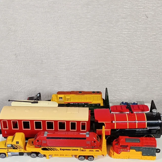 DAYS GONE HTI Bullet Express Loco Siku Kandy Toys Mattel MBX Trains ...