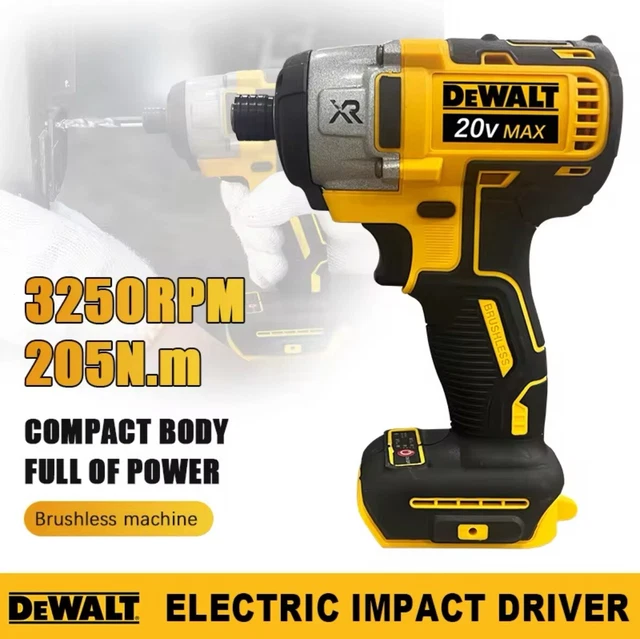 DEWALT DCF887 18V Cordless Brushless 3 Speed Impact Screwdriver (Body ...