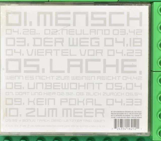 HERBERT GRÖNEMEYER - Mensch - EMI Electrola - CD EUR 9,99 - PicClick DE