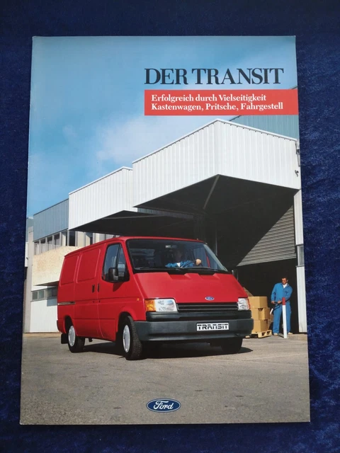 FORD TRANSIT BOX car flatbed chassis brochure 05.1990 £6.38 - PicClick UK
