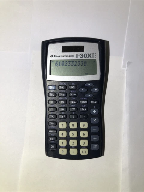 TEXAS INSTRUMENTS TI-30X-IIS Scientific Calculator Blue Solar Battery w ... TEXAS INSTRUMENTS TI-30X-IIS Scientific Calculator Blue Solar Battery w ...