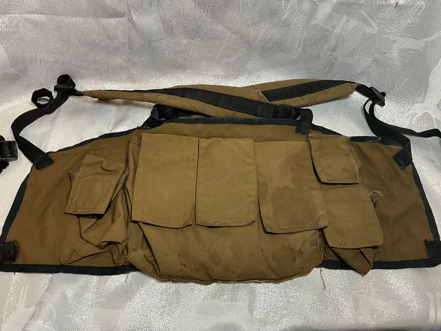 RARE GENUINE SF SADF South African Army M83 Nutria Brown Chest Rig ...