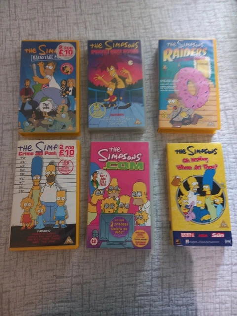 SIMPSONS VHS BUNDLE, 6 Classic Simpsons VHS, Good Condition £5.80 ...