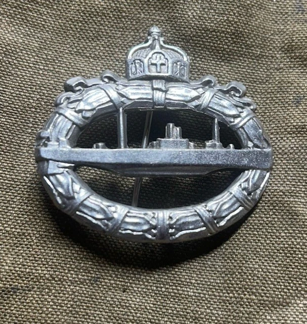 WW2 GERMAN UNIFORM Kriegsmarine Submarine Badge U-boat pin third reich ...