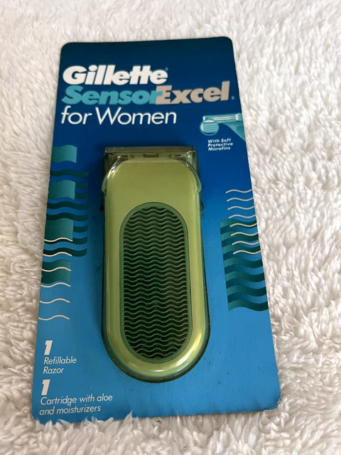 VINTAGE GILLETTE SENSOR Excel for Women Razor 1 Razor & Cartridges ...