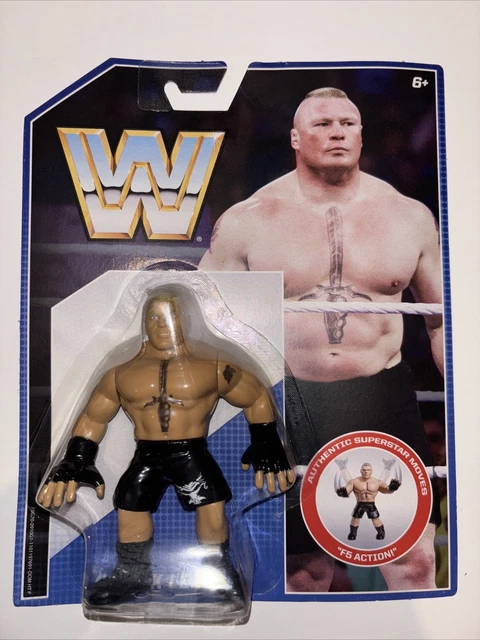 BNIB WWE MATTEL Retro Series 1 Brock Lesnar Wrestling Action Figure Hasbro Wwf £42.27 - PicClick UK