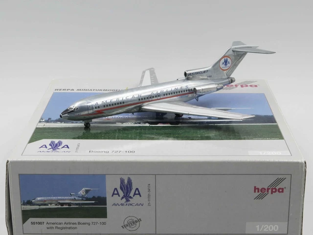 BOEING B727-100 AMERICAN Airlines N1969 Herpa 1:200 EUR 75,00 - PicClick FR