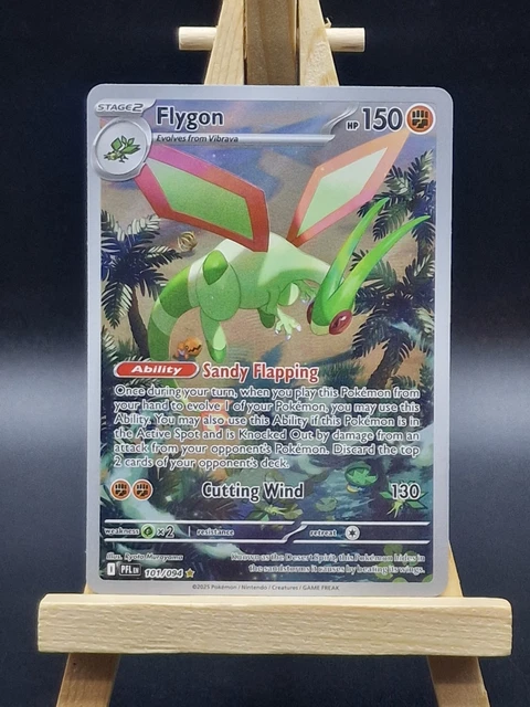 FLYGON 101/094 POKEMON TCG Phantasmal Flames Illustration Rare English ...