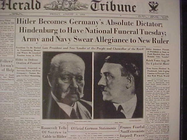 Hitler Dead Newspaper