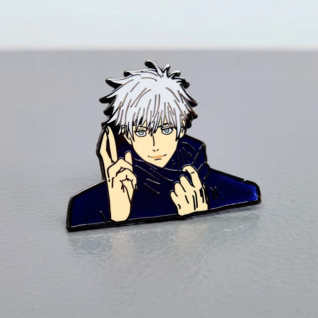 ANIME JUJUTSU KAISEN Gojo Satoru personaggi distintivi spilla figure ...
