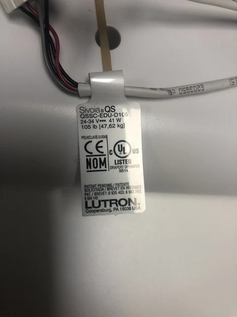 LUTRON SIVIOIA QED QS Curtain Track Motor QSSC-EDU-D105 Homeworks New ...