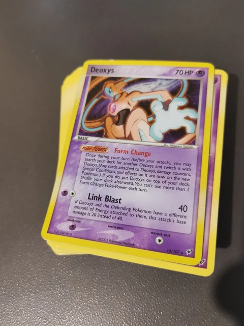 CARTE POKEMON DEOXYS 16/107 Ex Deoxys uk + deck 54 card EUR 20,00 - PicClick FR