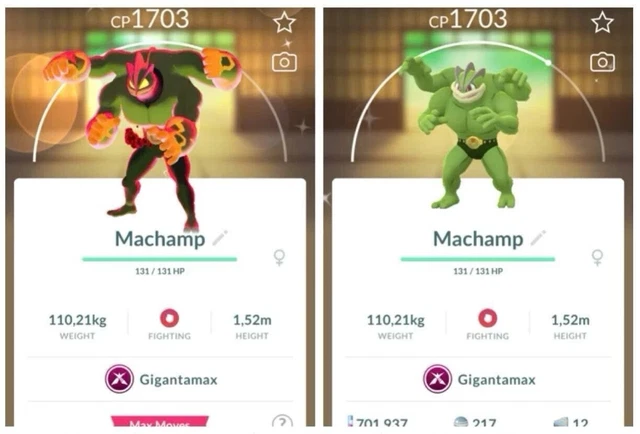 SHINY GIGANTAMAX | gmax | Machamp - Pokémon Go- Same day trade £11.11 ...