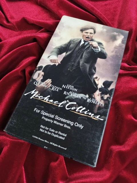 MICHAEL COLLINS: ACADEMY Screener (VHS Warner Bros.) 1996 Liam Neeson ...