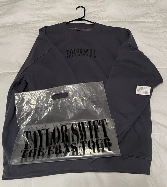 TAYLOR SWIFT THE Eras Tour Official Merch Grey Crewneck Sweatshirt ...