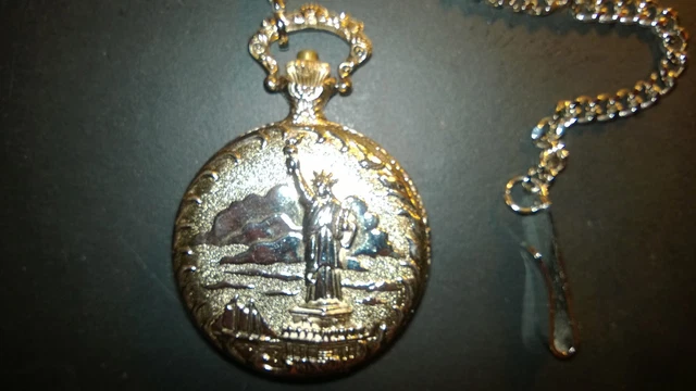 STATUE OF LIBERTY 100 year Commemorative Limited Edition.pocket watch £ ...
