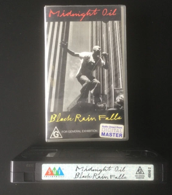 MIDNIGHT OIL, BLACK Rain Falls, VHS, Rare Film, Live Documentary ...