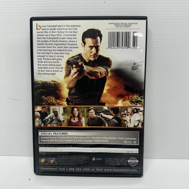 BURN NOTICE THE Fall of Sam Axe DVD 2011 Region 1 VGC £16.48 - PicClick UK