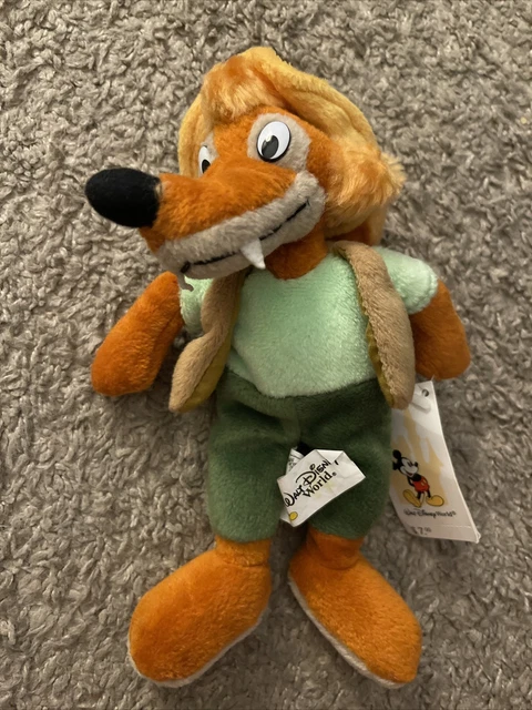 RARE WALT DISNEY World BRER FOX Beanie Mini Bean Bag Plush Song of The ...