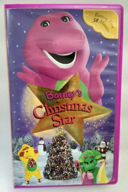 VHS BARNEY - Barney's Christmas Star (VHS, 2002, Purple Clam Shell) EUR ...