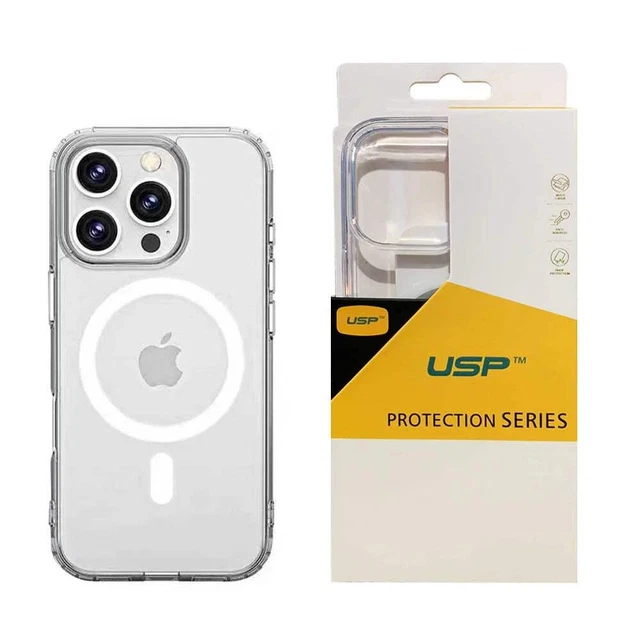 USP APPLE IPHONE 17 Pro Max (6.9') Clear Rock Shockproof Case with ...