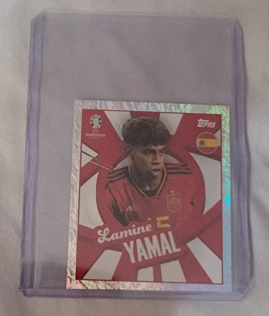 LAMINE YAMAL - Topps Euro 2024 Sticker- ESP PTW- Mint £9.07 - PicClick UK